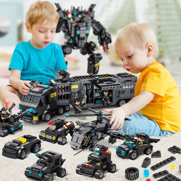 SWAT Shape Mecha Building Blocks Small Particle Assembled Educational ...