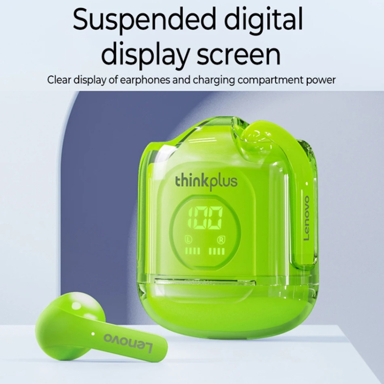 Lenovo Thinkplus XT65 인이어 무선 스포츠 블루투스 이어폰(디지털 디스플레이 포함) 배터리 충전실(핑크)