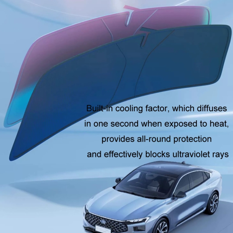 145x80cm Car Front Windshield Sun Protection Laser Sunshade Blinds ...