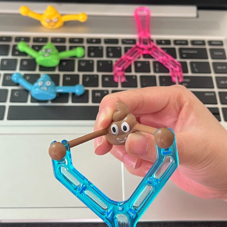 Catapult Poop Slingshot Toys Kids Tricky Novelty Toys Stress Relief ...