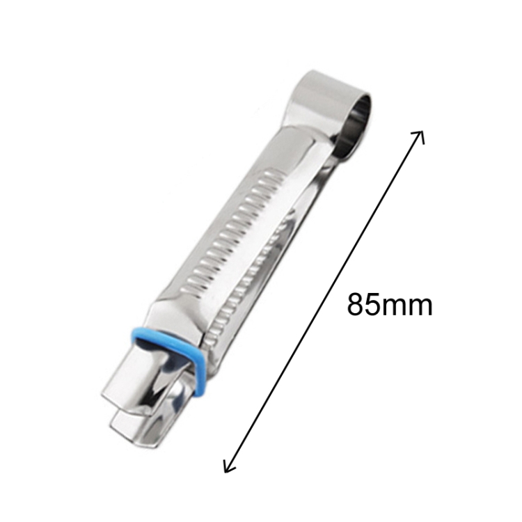 2 ชิ้นสแตนเลสเค้กลูกไม้คลิปขนมเค้กหนีบเครื่องมืออบรุ่น: C105-1 สามเหลี่ยม