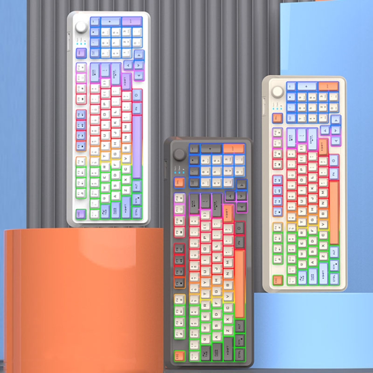 XUNSVFOX K94 Wireless Bluetooth Dual Mode Mechanical Keyboard Gaming ...