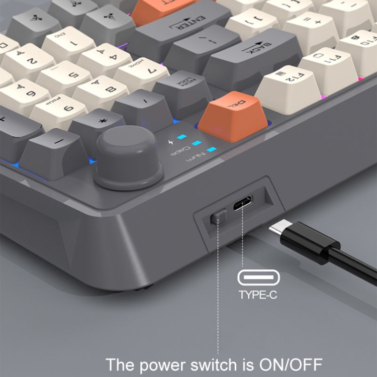 XUNSVFOX K94 Wireless Bluetooth Dual Mode Mechanical Keyboard Gaming ...