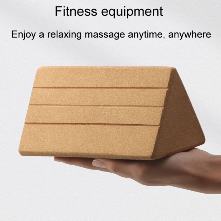 19.5 x 11 x 11cm High Density Cork Yoga Blocks Waist And Abdominal ...