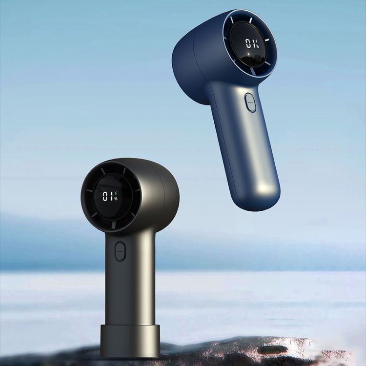 Outdoor Handheld Turbine Digital Display 100-Speed High-Speed Mini Fan ...
