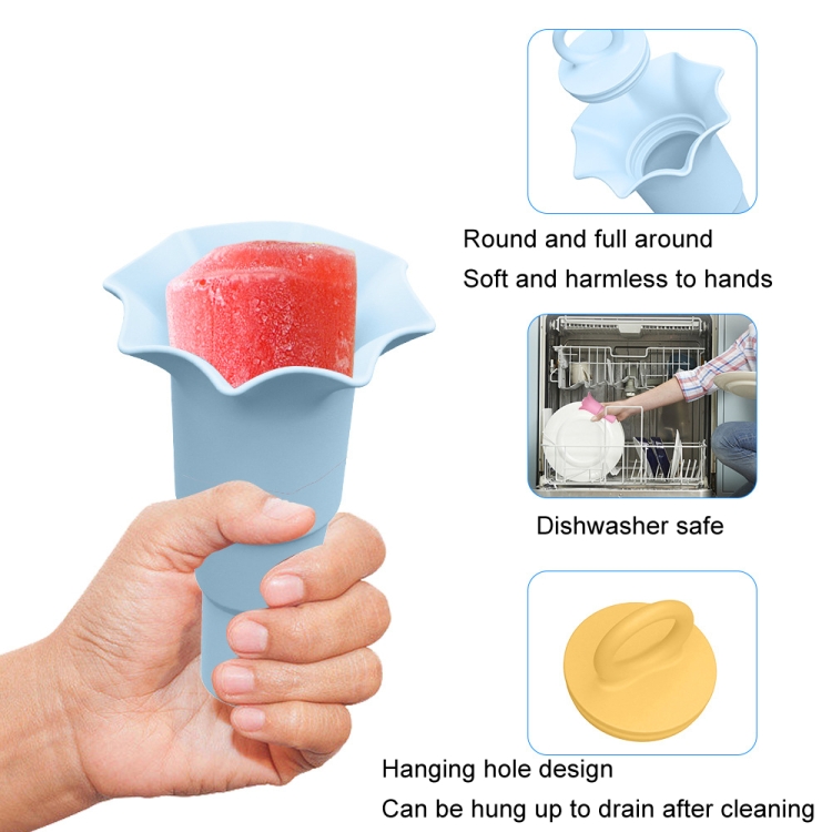 3pcs /Set Foldable Silicone Ice Cream Cone Kids Multifunctional Anti ...