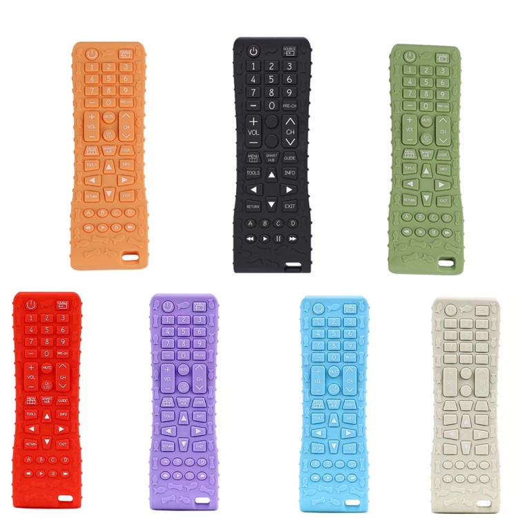 Baby Simulation Silicone Remote Control Can Press Tooth Glue Preventing ...