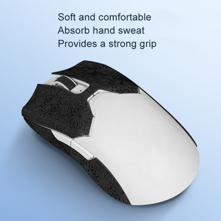 Snowflake Pattern Anti-slip Mouse Stickers For Razer Viper Mini Blue ...