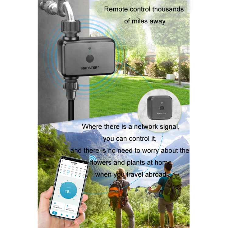 NADSTER Bluetooth WiFi Remote Automatic Timed Flower Watering ...