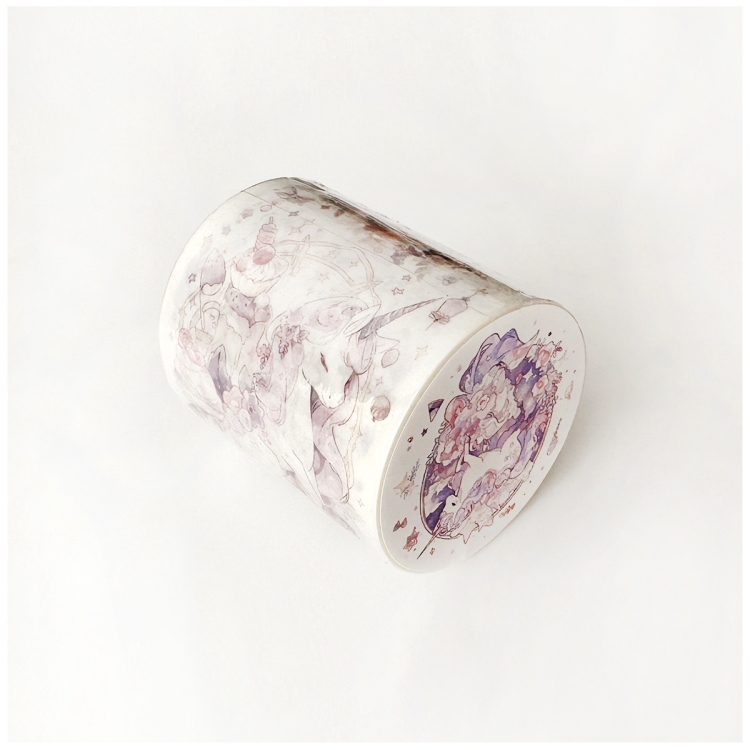 5cm X 5m 150cm 패턴 길이 루프 와시 테이프 귀여운 소녀 하트 일기 테이프 스타일 유니콘 파라다이스