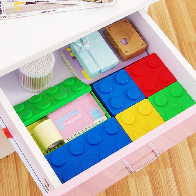 Household Stackable Building Block Organizer Student Desktop Plastic ...