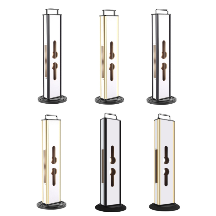 Smart Fingerprint Lock Rotating Display Stand, Model: Simple Black For ...