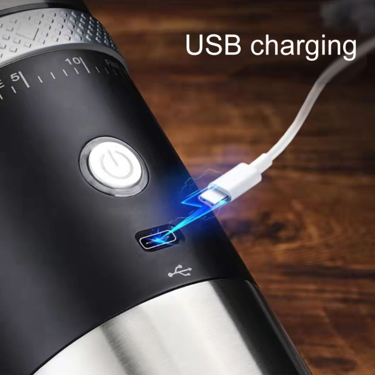 Usb 전기식 원두 분쇄 양조 필터 3 In 1 커피 머그 휴대용 자동 커피 분쇄기화이트
