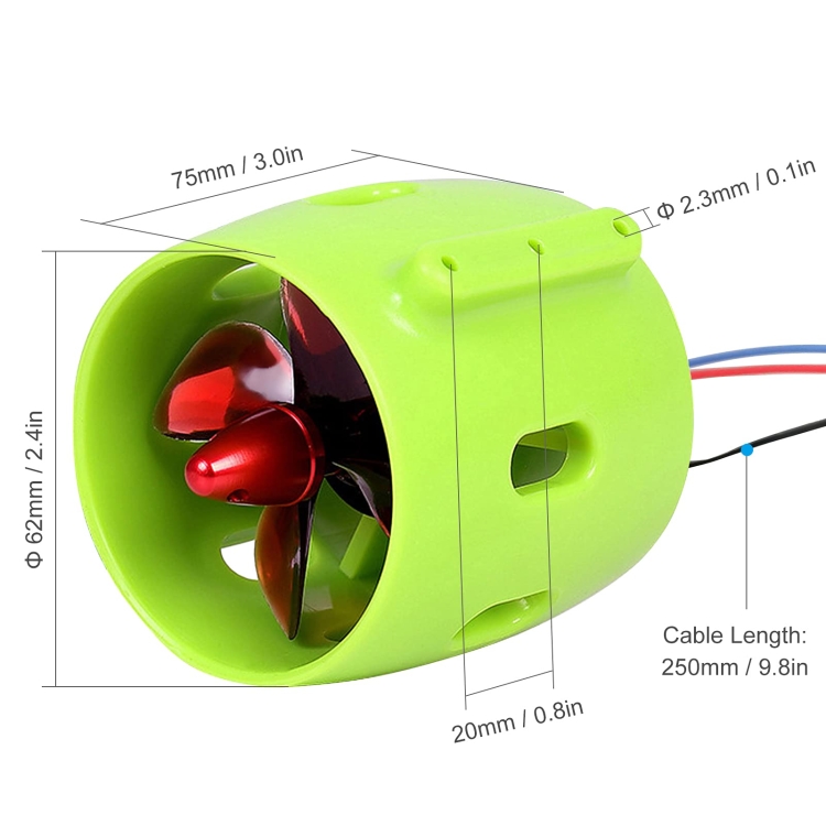 12-24V Ship Model Underwater Propeller Underwater Robot ROV Waterproof ...