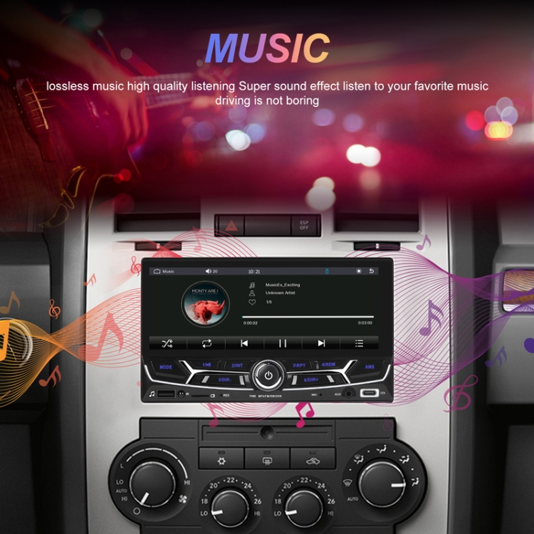 6.86inch Dual Butt Button Knob Player MP5 With Backup Camera Function ...