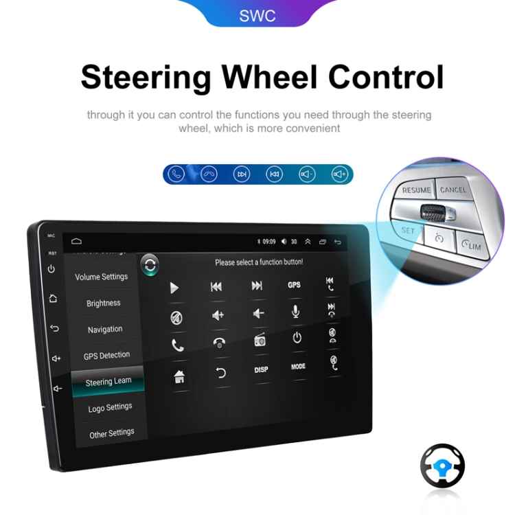 Universal 9 Inch 8 Core CarPlay Android Navigation Car Center Control ...