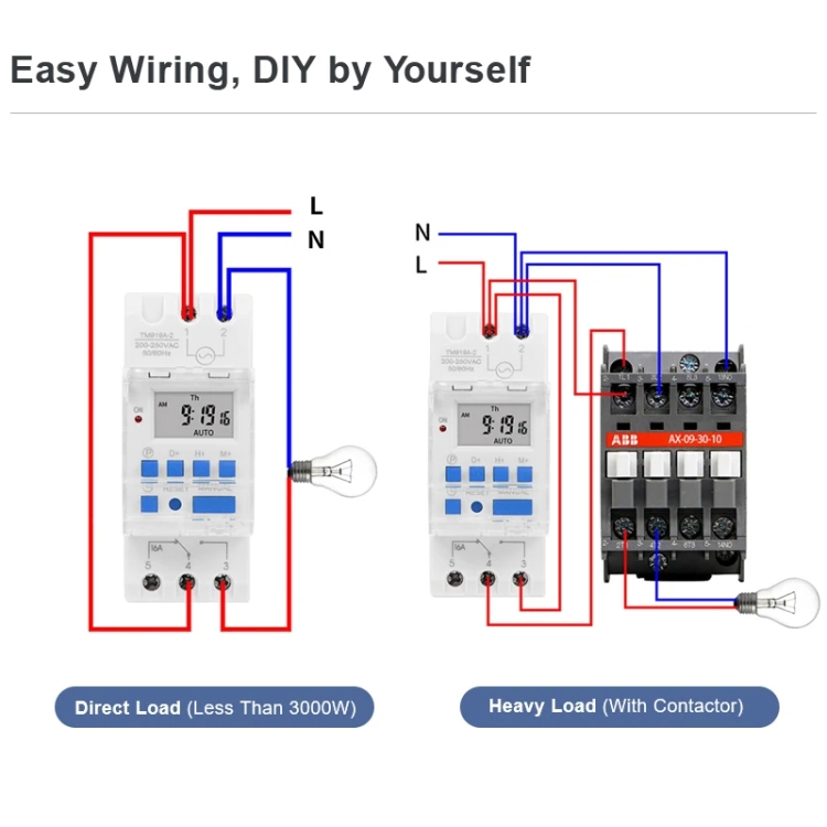 Sinotimer Tm919a 2 220v 16a Din Rail Mount Digital Timer Switch Microcomputer Weekly