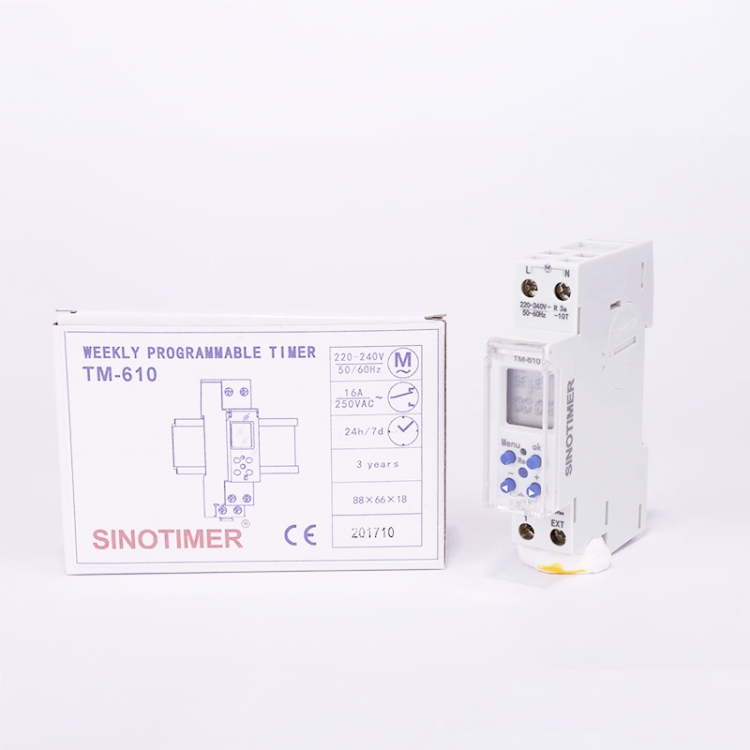 SINOTIMER TM610-2 220V 18mm de ancho Interruptor temporizador digital ...