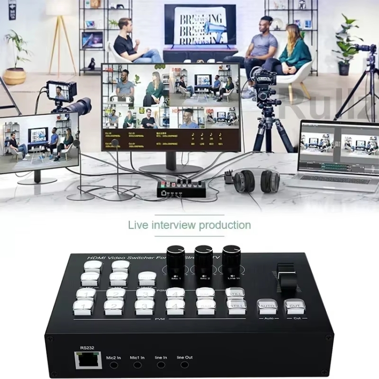 4 In 2 Out HDMI Guide Switchboard Typ-C USB 3.0 Capture Port OSD ...