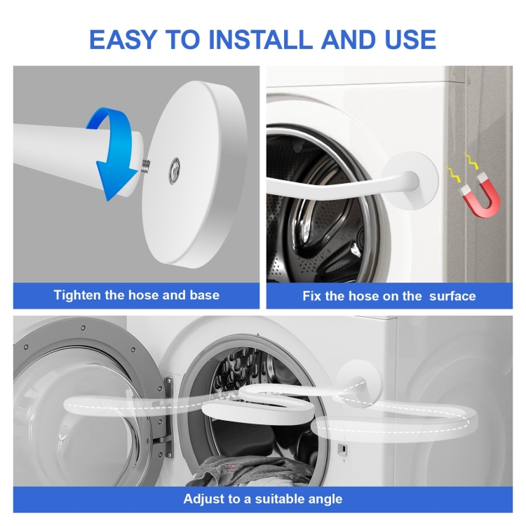 Universal Flexible Magnetic Washing Machine Door Stopper Front Load ...