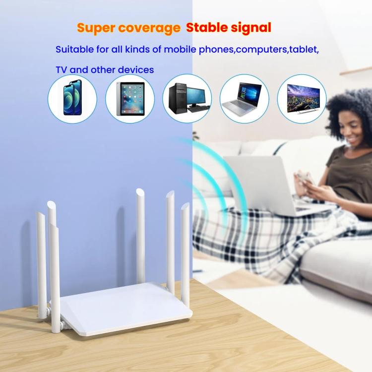 Urant 300Mbps Wireless Router Supports AP Broadband Dial-up With 6x5dB ...