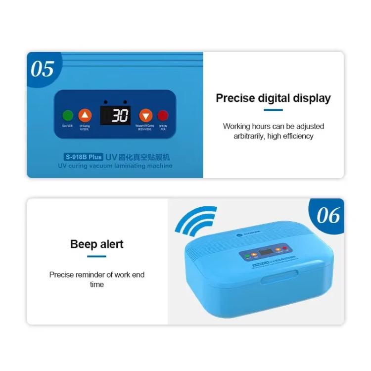 SUNSHINE S-918B Plus UV Curing Box Mobile Phone LCD Screen OCA Bonding ...