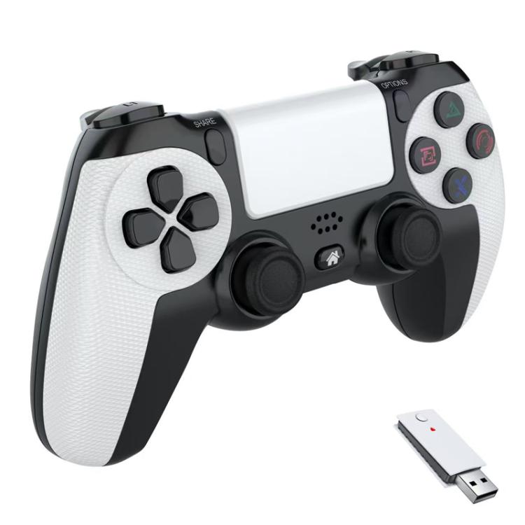 2.4G Dual Motor Dual Vibration 6-Axis Wireless Gamepad For PS4 / PS5 ...