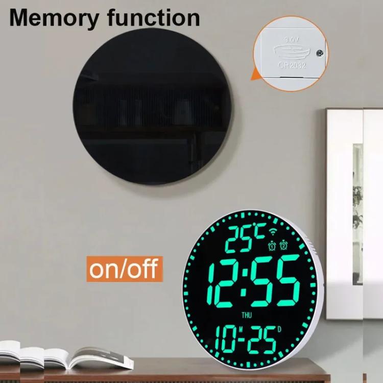 Wifi App Control LED Digital Wall Clock With RGB Light Multi-Functional ...