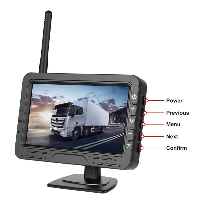 4.3 inch Digital Wireless HD 1 To 1 Reversing Display Car Center ...