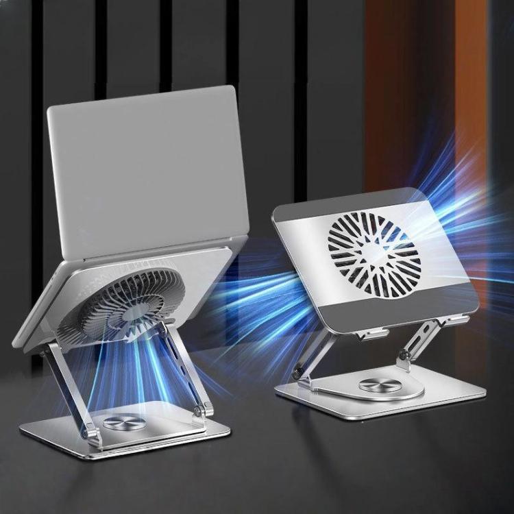 360 Rotating Laptop Stand Foldable Metal Desk Holder For 17.3 Inch ...