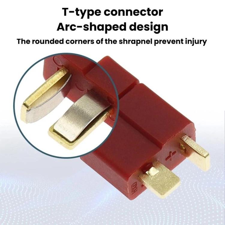 5sets T-Type Connector Plug Matching Socket, Spec: Male + Female