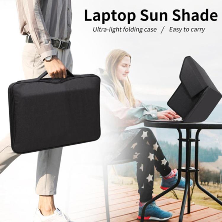 12-14 inch Small Outdoor Laptop Sunshade Foldable Portable Privacy ...