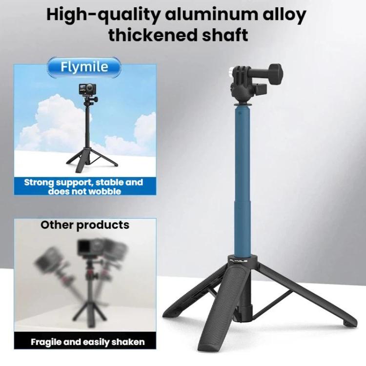 Flymile For DJI / GoPro / Insta360 Selfie Sticks Extension Tripods(1/4 ...