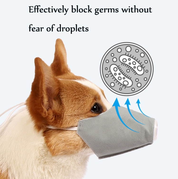 3 PCS Dog Dust And Haze Respirator Mask Pet Protective Mouth Cover ...