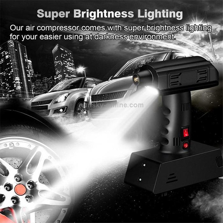 1 Set 12V Portable Metal Inflatable Pump Super Brightness Lighting Air ...