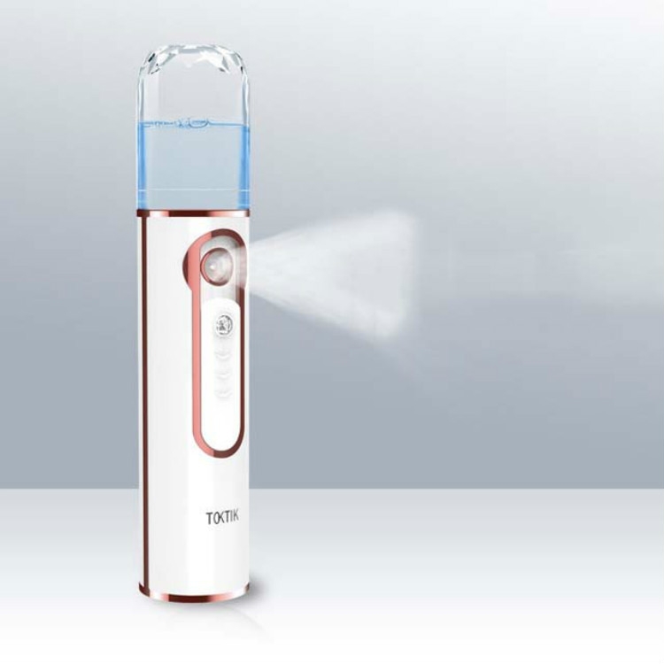 Usb 충전 핸드 헬드 콜드 스프레이 물 수분 측정기 알코올 분무기 사양 전원 은행 기능 없음 핑크색