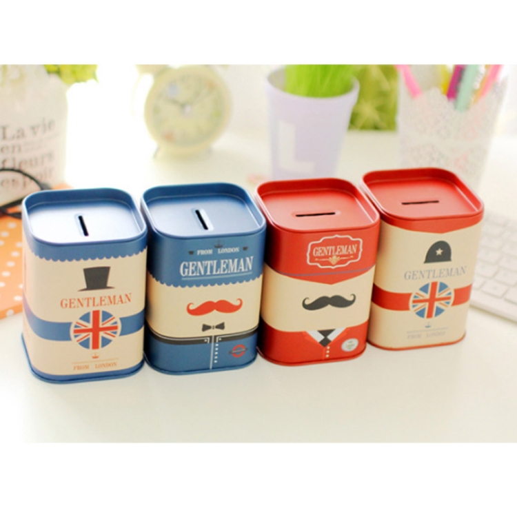 10 PCS ปรับแต่ง Square Piggy Bank Logbook Series กล่องดีบุกเงินหม้อ ...