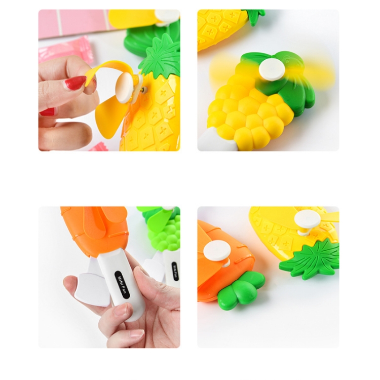 6 PCS Summer Cool Creative Hand-pressed Fan Mini Portable Student Hand ...