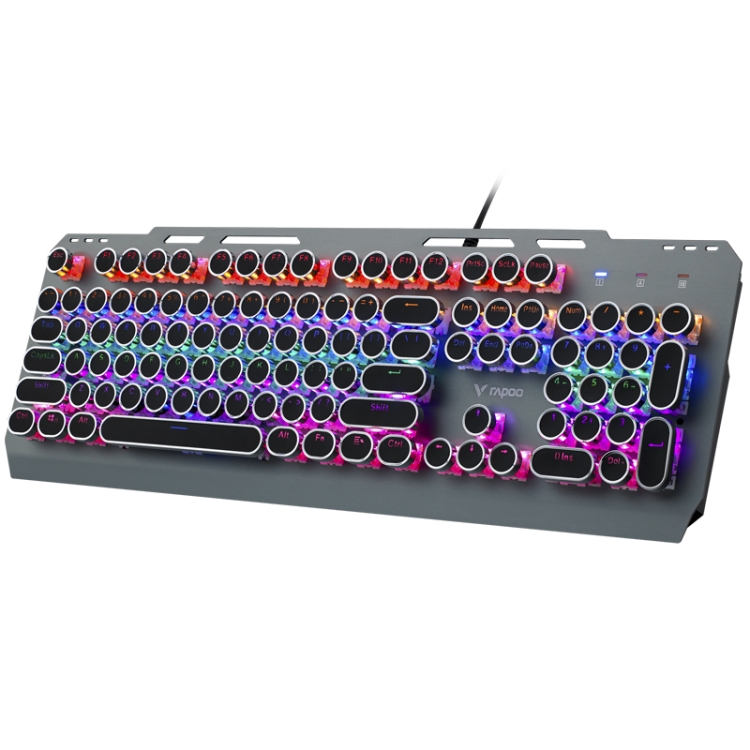 Rapoo GK500 Punk Edition 104 Keys Mixed Color Backlit Gaming Mechanical Wired Keyboard Notebook ...
