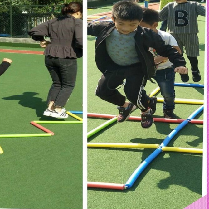 21 Sections / Set Children Sense Fun Sponge Jump Lattice Sports Jump ...