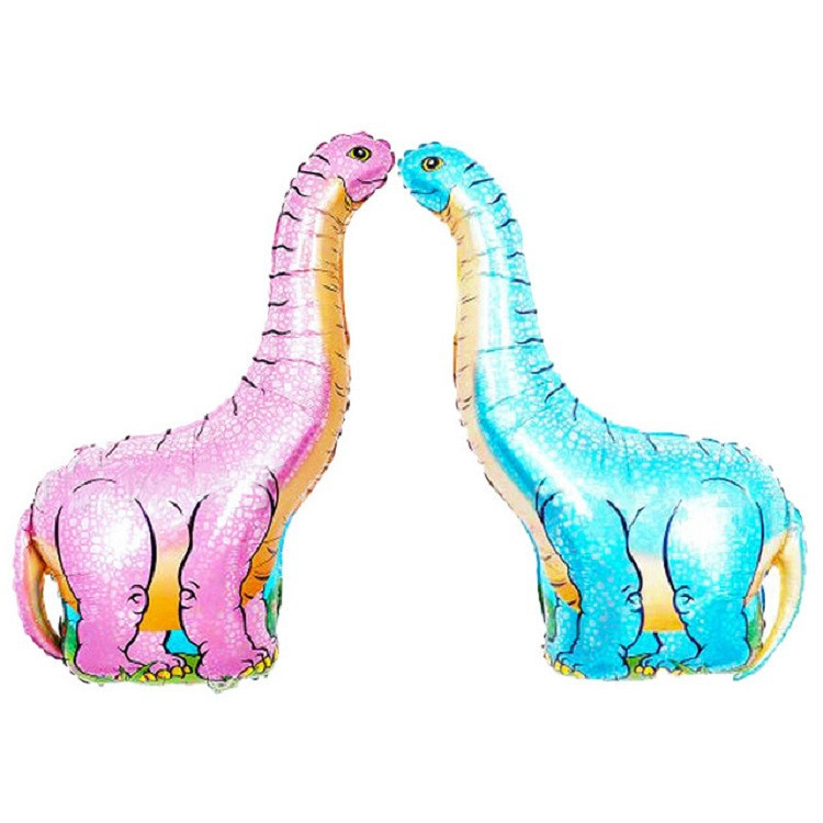 2 Pcs 공룡 모델링 알루미늄 호일 풍선 어린이 생일 장식 파티 용품 장난감 크기 대형 스타일 스피트 파이어 드래곤