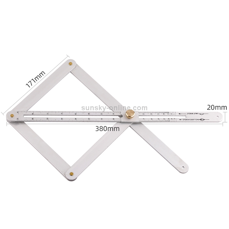 Multi-function Diagonal Ruler Protractor Corner Angle Finder, Lengthen ...