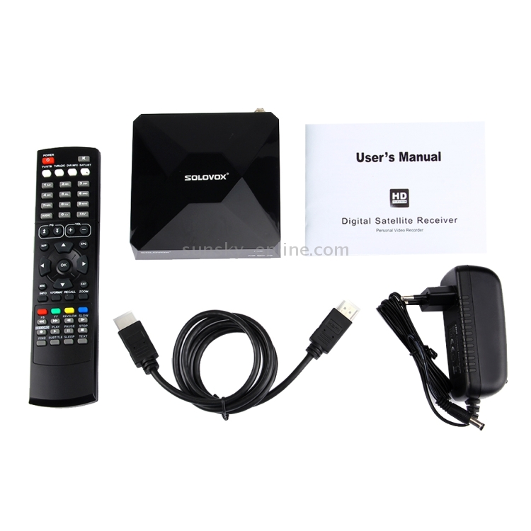 Original SOLOVOX F6S HD Digital Satellite Receiver Support 2 x USB, USB ...