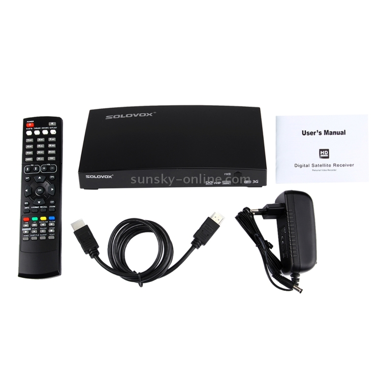Original SOLOVOX F8S HD Digital Satellite Receiver Support 2 x USB, USB ...