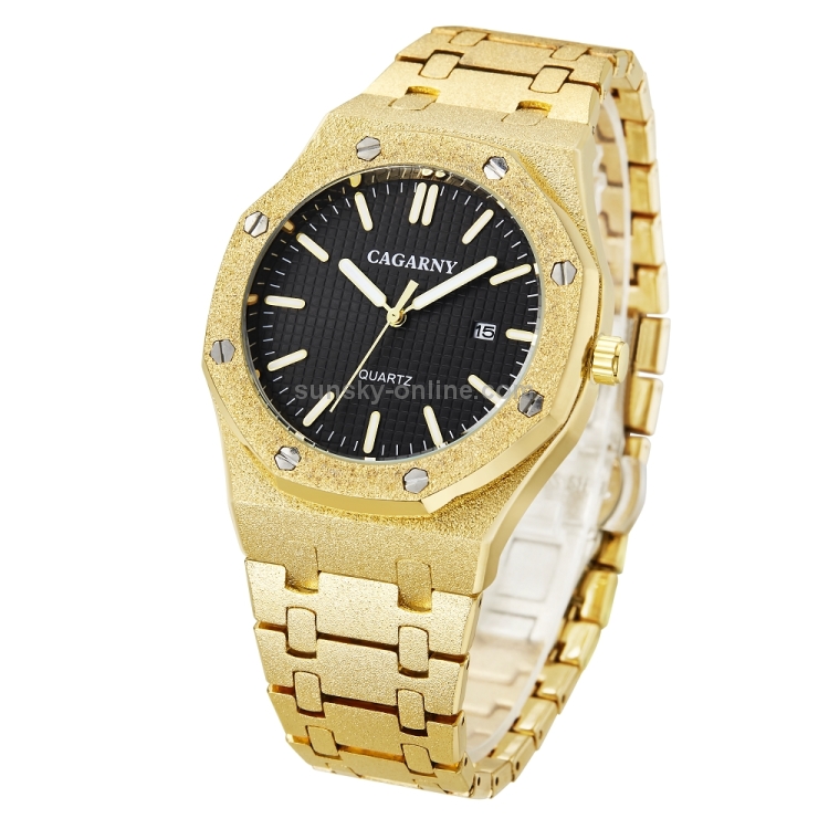 CAGARNY 6885 Octagonal Dial Quartz Dual Movement Watch Men Stainless ...