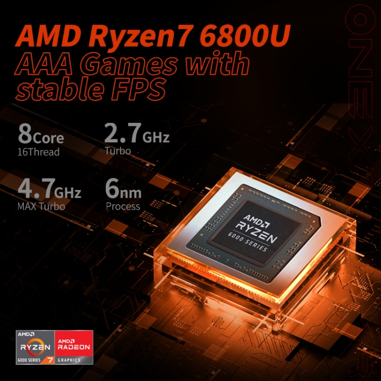OneXPlayer 2 Game Console, 8.4 inch 16GB+1TB Windows 11, AMD Ryzen 7 ...