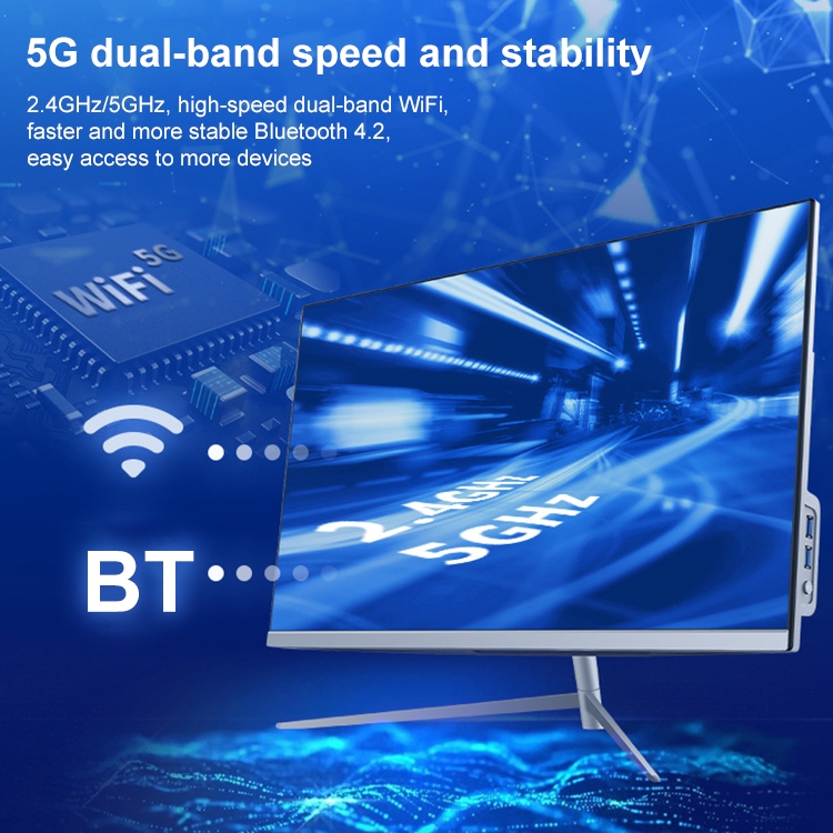 PC-K6 E22 23.8 inch Borderless Business All in One PC, 8GB+256GB ...