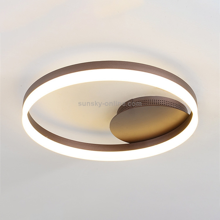 20w 현대 미니멀리스트 분위기 침실 레스토랑 연구 창조적 인 성격 Led 천장 조명 단일 원형 40cm 무단 디밍 원격 제어