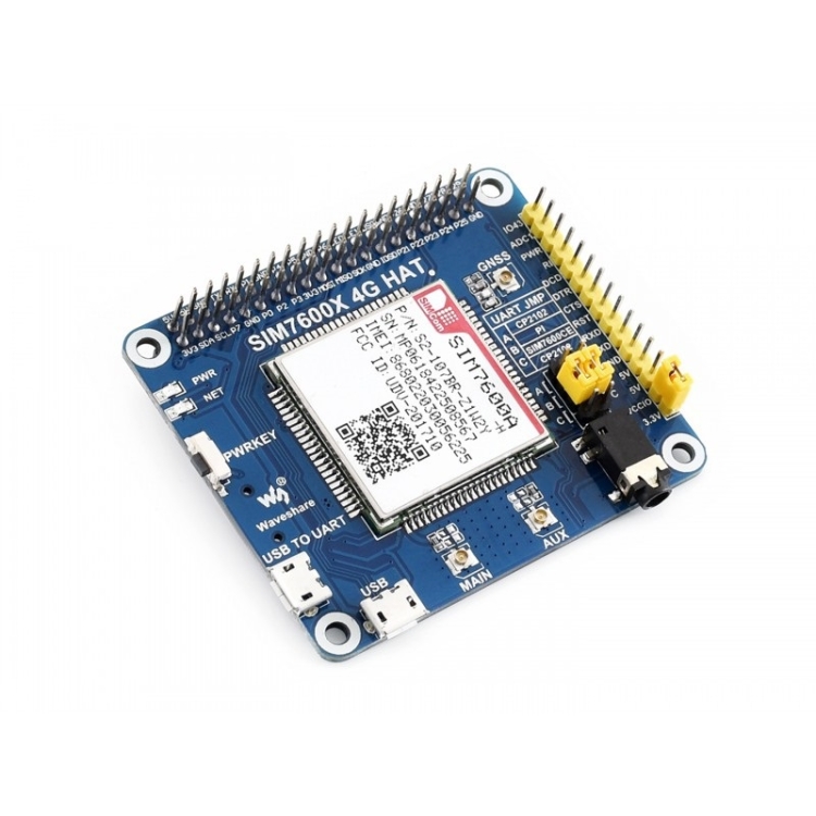 Modules - Waveshare 4G 3G GNSS HAT for Raspberry Pi, LTE CAT4, for ...