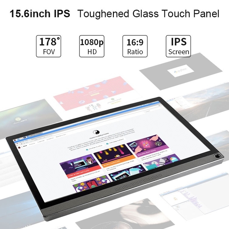 Waveshare 15.6 inch 1920x1080 Full HD Universal Portable IPS Touch ...